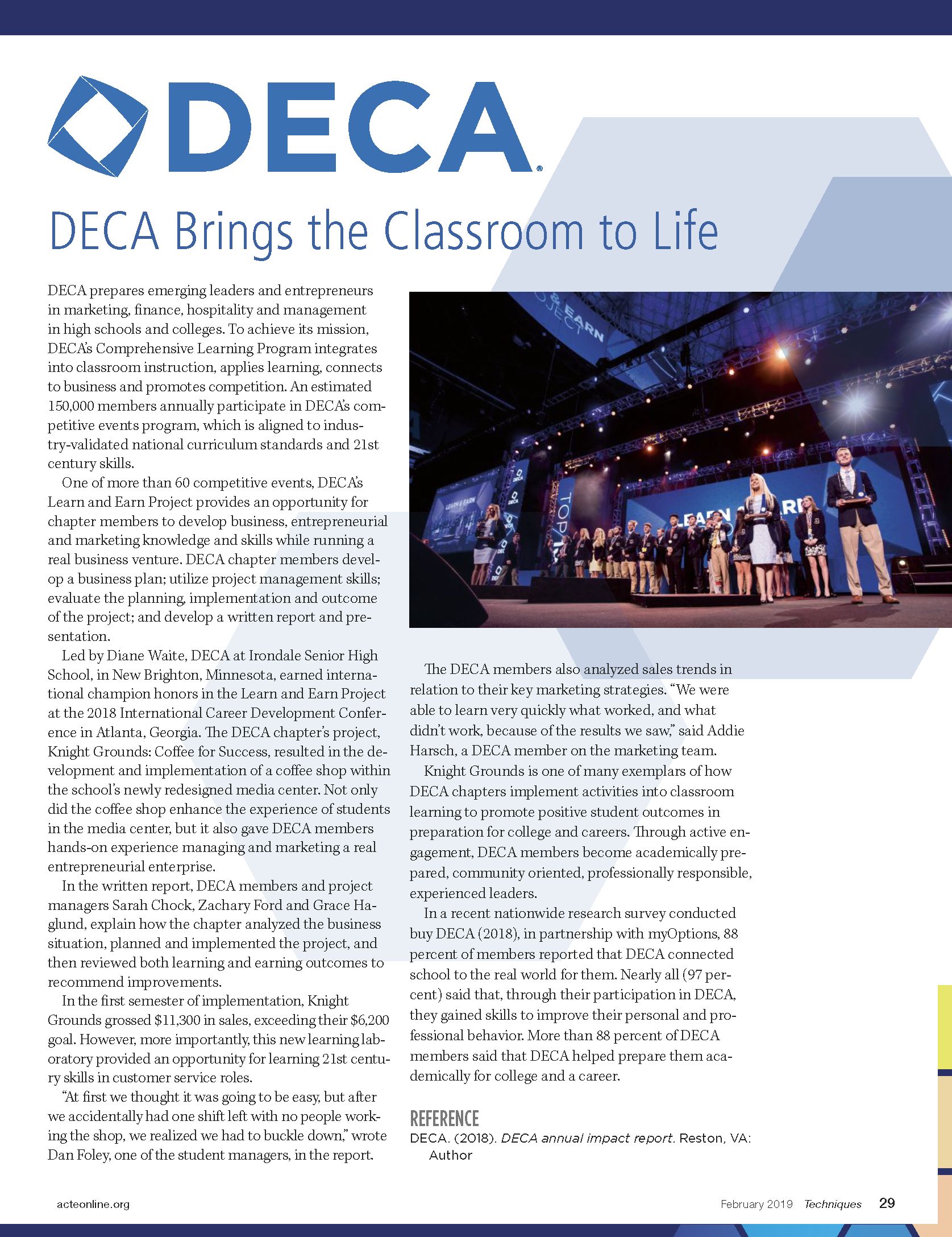 DECA | CTSOs Engage Students | Techniques | acte